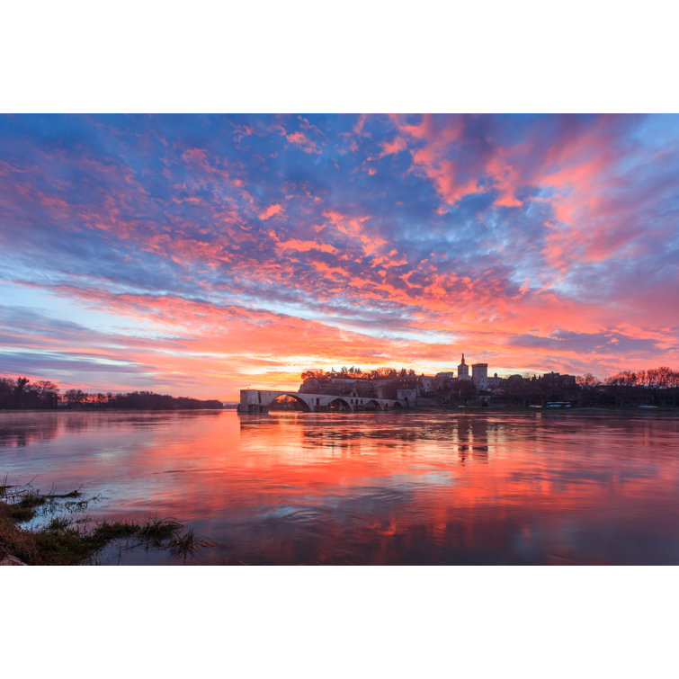 17 Stories Pont Saint BÃ©nÃ©zet And Palais Des Papes In The Avignon by Dontsov - Wrapped Canvas ...